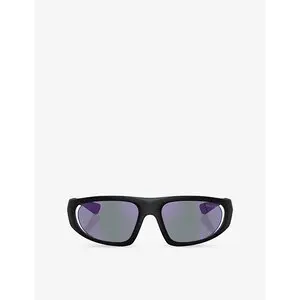 Prada Ps B03s Irregular-frame Acetate Sunglasses - Black