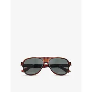 Oliver Spencer Ov5581su Paul Newman Aviator-frame Acetate Sunglasses