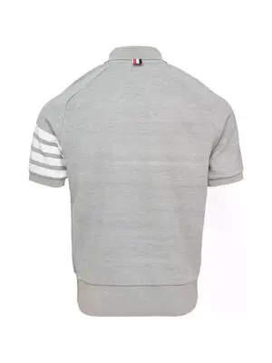 Thom Browne 4-bar Saddle Sleeve Polo Shirt