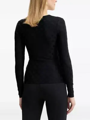 Guess Jacquard Monogram Long-sleeve Top