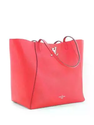 LOUIS VUITTON Lockme Cabas Leather Tote Bag - Red