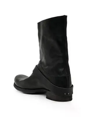 MA+ Buckle-strap Biker Boots