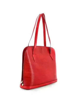 LOUIS VUITTON Lussac Epi Leather Shoulder Bag - Red