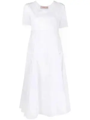 Blanca Vita Round Neck Day Dresses