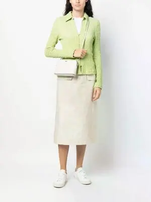 Dkny Silver Tone Cross Body Bags