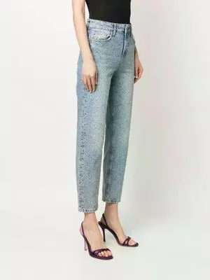 Liu Jo Rhinestone Embellished Straight-leg Jeans