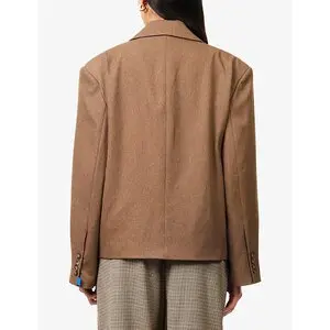 ATELIER NINETY FIVE Boxy Woven Blazer