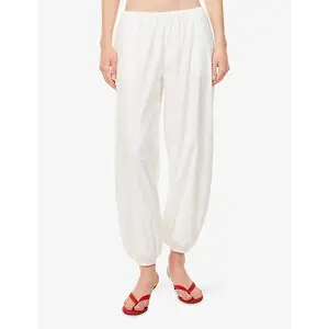 REFORMATION Aven Stretch-cotton Trousers