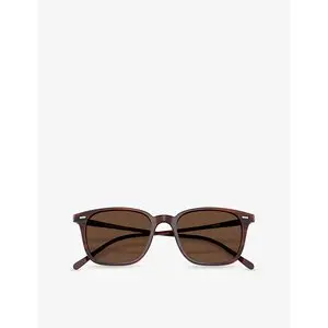 Oliver Spencer Laedin Square-frame Acetate Sunglasses - Brown