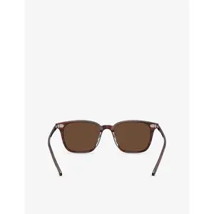 Oliver Spencer Laedin Square-frame Acetate Sunglasses - Brown