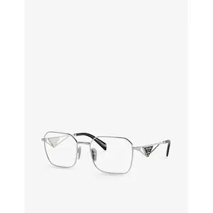 Prada Irregular Frame Metal Optical Glasses
