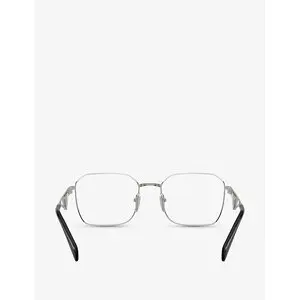 Prada Irregular Frame Metal Optical Glasses