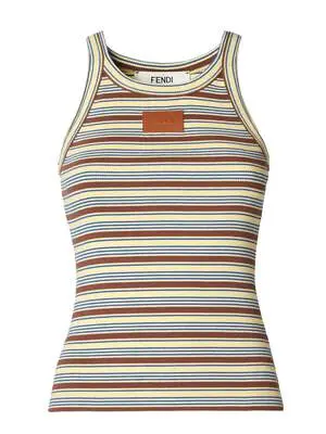 Fendi Ribbed Camis Tanks For Women