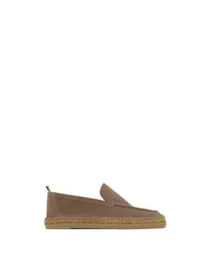 CastaÑer Raffia-soled Leather Slip-ons - Grigio