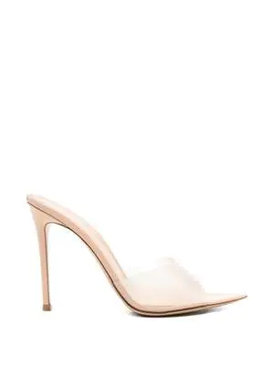 GIANVITO ROSSI Pointed Toe Stiletto Sandals - Beige