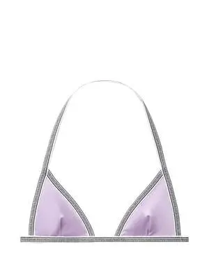 Versace Greek Motif Back Hook Closure Mini Dress - Viola