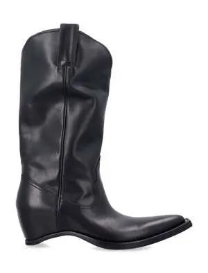 MAISON MARGIELA Heel-less Western Boots - Black