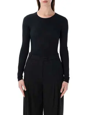 MAISON MARGIELA Long Sleeve Bodysuit - Black