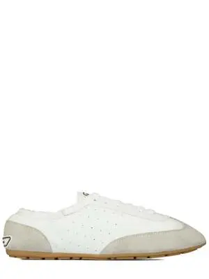 Saint Laurent Low-top Leather Sneakers - Bianco