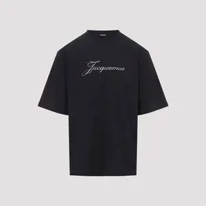 Jacquemus Organic Cotton & Hemp T-shirt For - Black