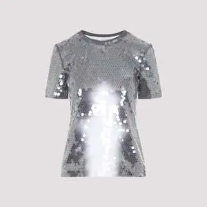 Sportmax Sequin Embellished T-shirt - Grey