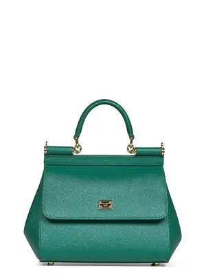 Dolce & Gabbana Mini Front Flap Bag With Double Magnet Closure - Verde