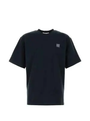 Stone Island Stone Island Ribbed Neckline Regular Fit T-Shirt Size M Blu