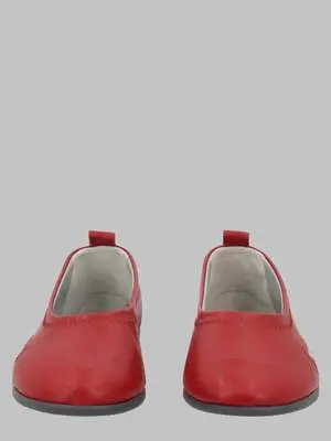 Paloma Wool Leather Ballerina Flats - Red