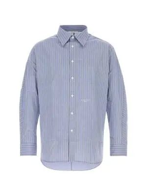 Givenchy Cotton Button-up Shirt With Cuffed Sleeves Size