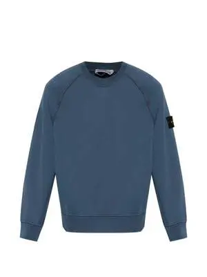 Stone Island Ribbed Neckline Raglan Sleeve Sweater