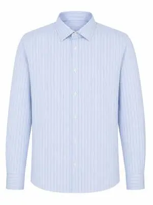 COSTUMEIN Striped Button-up Dress Shirt - Azure