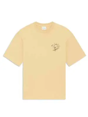 Drole De Monsieur Slogan Print T-shirt Size - Giallo