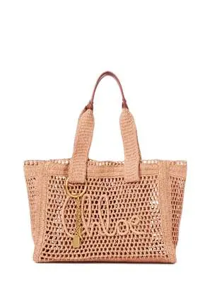 Chloé Woven Top Handle Bag - Marrone