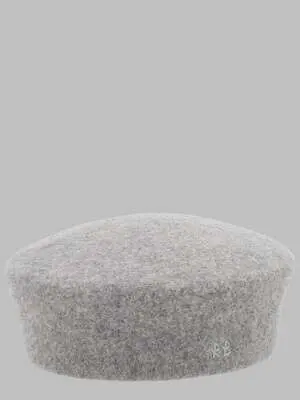 Ruslan Baginskiy Wool Felt Beret - Grey