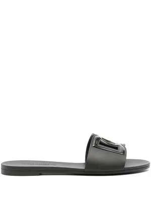 Dolce & Gabbana Dg Logo Slides - Nero