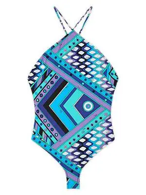 Emilio Pucci Adjustable Neck Mini Dress