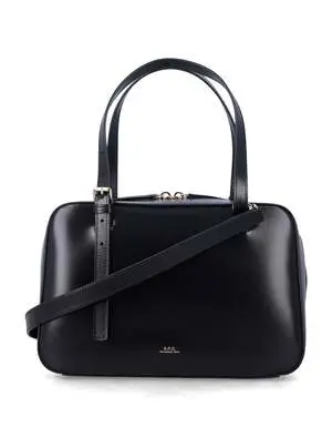 A.p.c. Structured Box Handbag - Nero