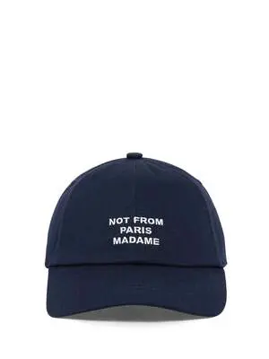 Drole De Monsieur Baseball Cap With Embroidered Logo - Blu