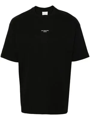 Drole De Monsieur Slogan Printed T-shirt In Size - Nero