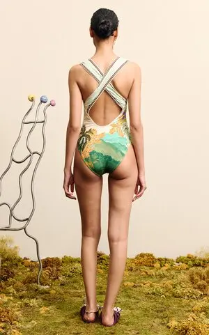 ALEMAIS Printed One-piece Swimsuit