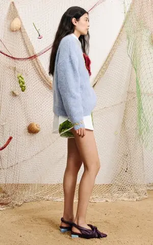 ALEMAIS Bermuda Buttercup Graphic Linen Shorts