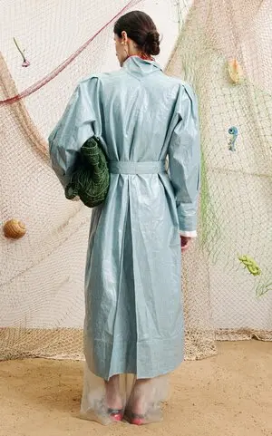 ALEMAIS Francisca Linen Trench Coat