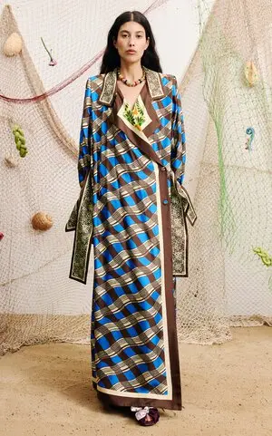 ALEMAIS Basilia Silk Trench Shirtdress