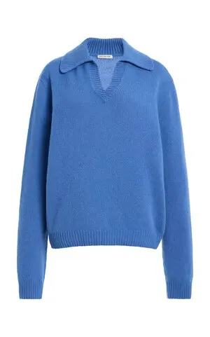 KALLMEYER Lorenzo Polo Cashmere Sweater - Blue