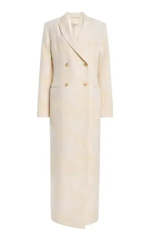 KALLMEYER Plamer Wool Jacquard Coat - Ivory