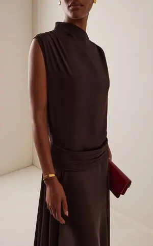 KALLMEYER Paulene Cummerbund Double Georgette Maxi Dress