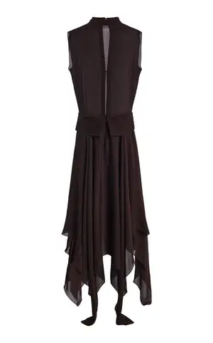 KALLMEYER Paulene Cummerbund Double Georgette Maxi Dress