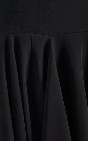 KALLMEYER Tatiana Flare Twill Maxi Skirt