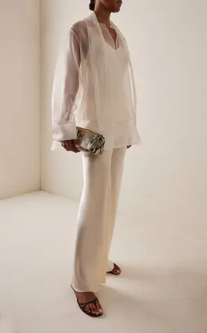KALLMEYER Noel Bias Silk Charmeuse Top