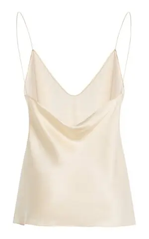 KALLMEYER Noel Bias Silk Charmeuse Top